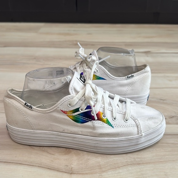 Keds | Shoes | Keds Triple Kick Platform Sneaker In White | Poshmark
